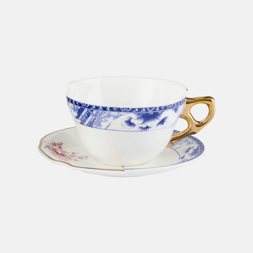 Чайная пара Seletti Hybrid Zenobia, фарфор, 09746, Италия