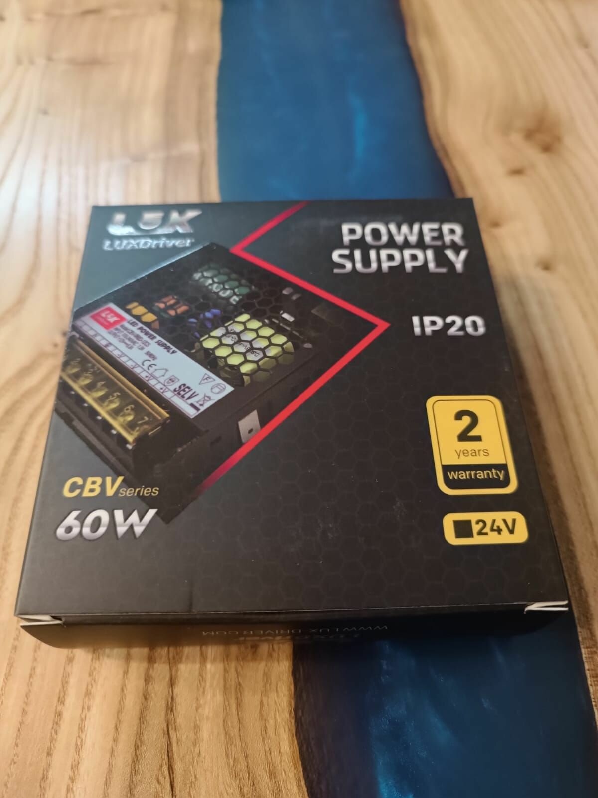 Блок питания для светодиодной ленты LUXDriver 60Вт 24В