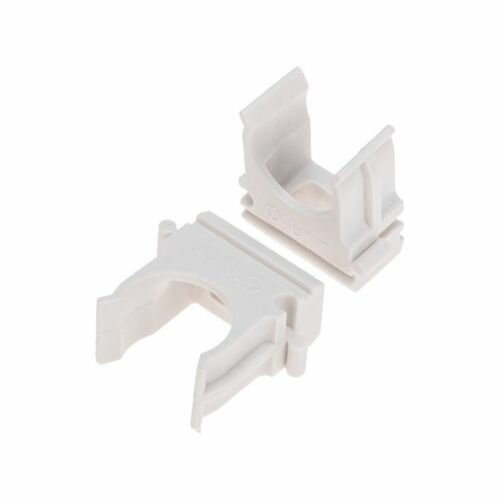 Крепеж-клипса для труб Rexant 16 мм, белая, 100 шт./уп.