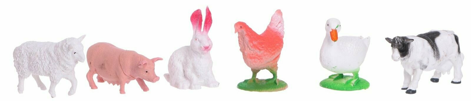 Фигурки домашних животных "Моя ферма", игровой комплект реалистичных фигурок, развивающий набор пластиковых игрушек для детей, 6 шт