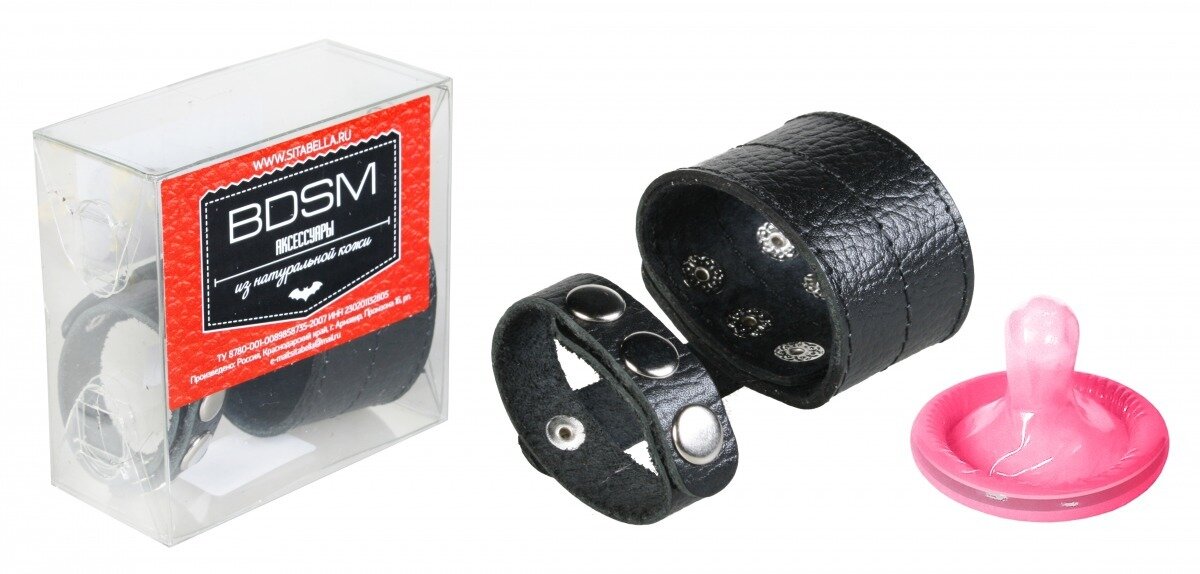 Кожаный поводок на пенис, SITABELLA