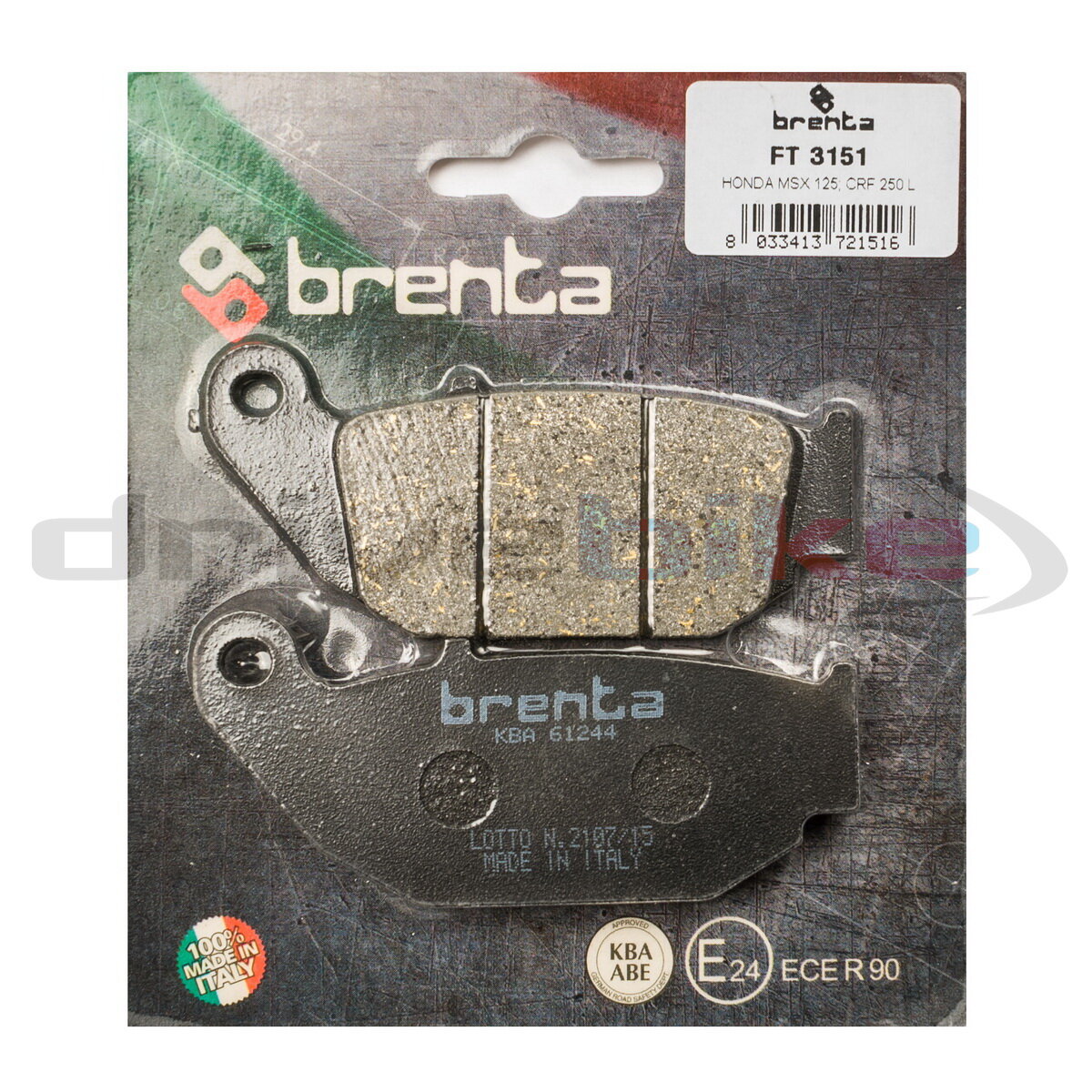 BRENTA Тормозные колодки FT 3151 Organic