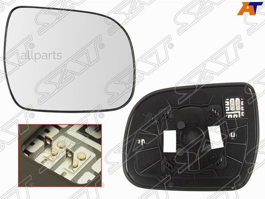 SAT ST-TYG3-940G-1 Полотно зеркала Toyota Highlander 07-13 (Справа/ Обогрев)
