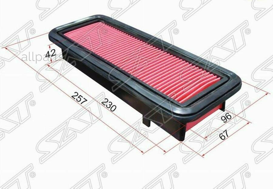 SAT ST-AY120-NS060 Фильтр воздушный Nissan Note 12-20 / Micra 10-13