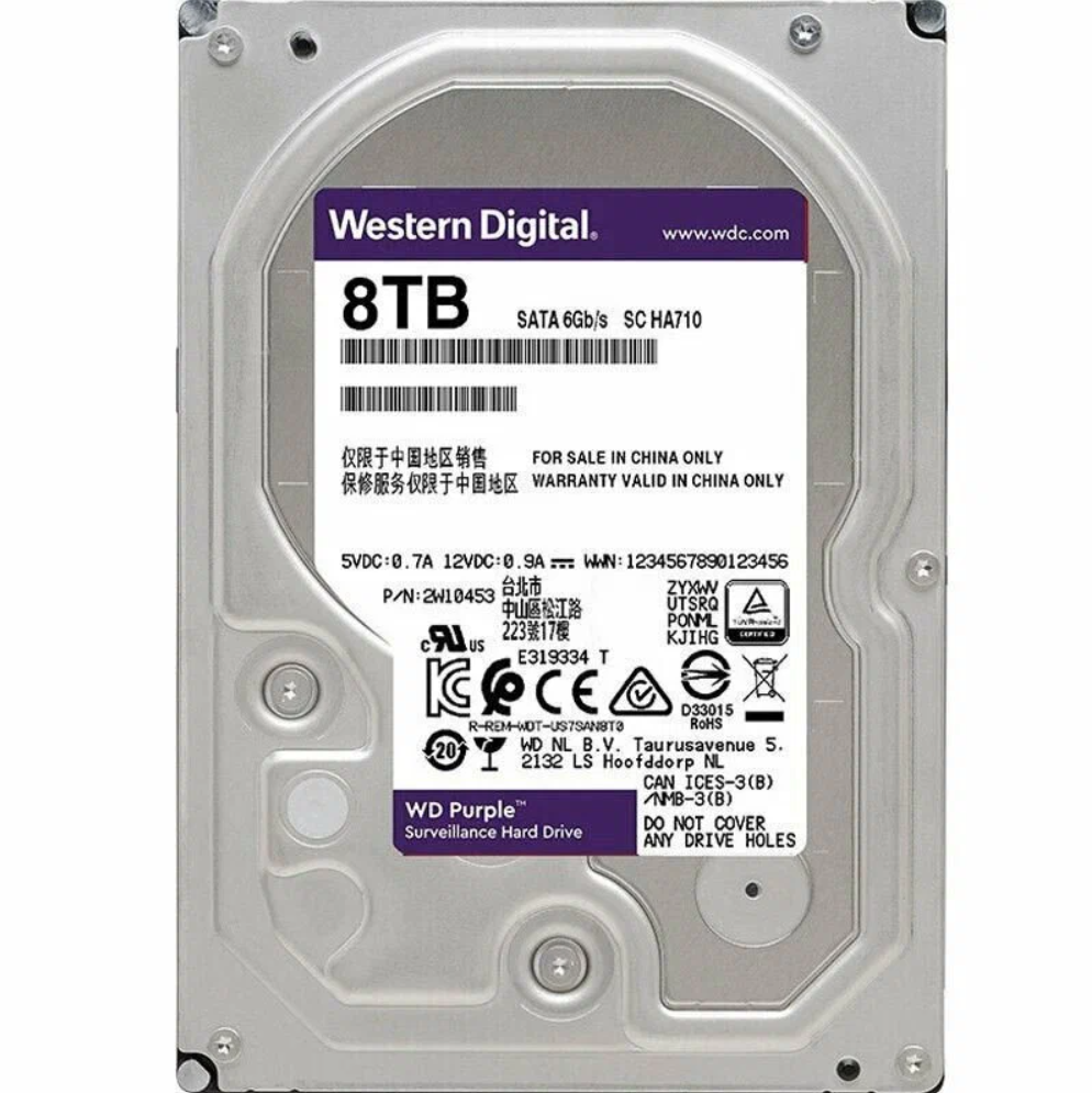 Жесткий диск Western Digitаl WD Purplе 8 ТБ WD84PURU