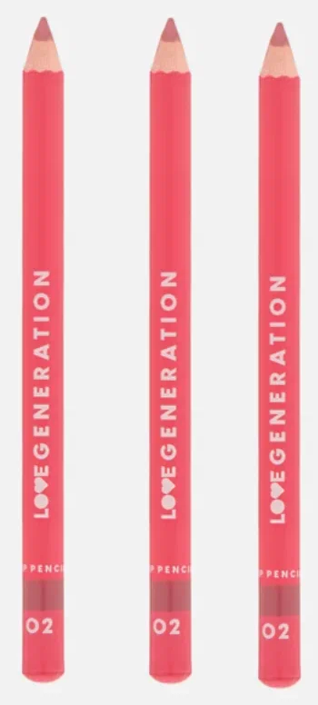 Карандаш для губ Love Generation Lip Pencil тон 02 Светло-коричевый, 1.2 гр 3 шт