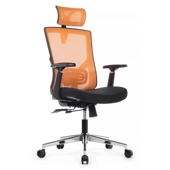Кресло офисное Riva Chair RIVA DESIGN Step RCH A2320 Оранжевый. Черный