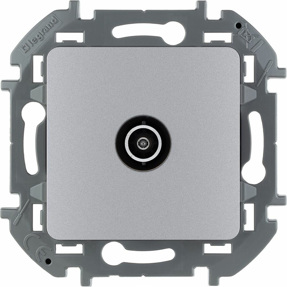 Legrand INSPIRIA Алюминий Розетка TV - проходная - 14 дБ - 5-862 мГц, 673862
