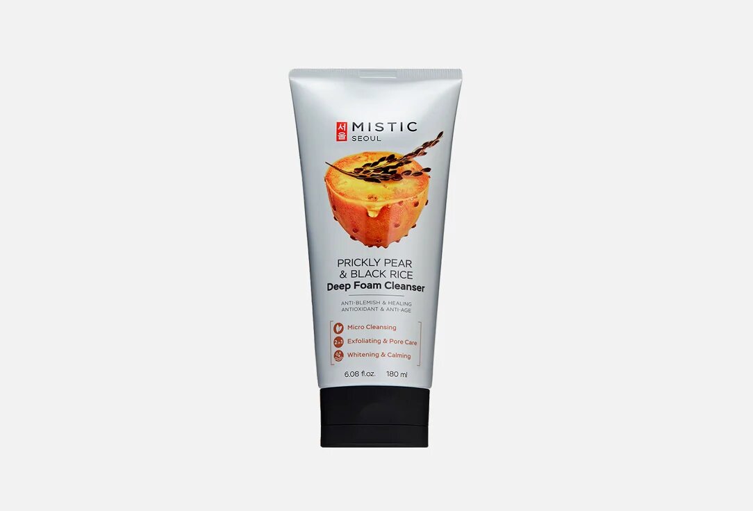 Глубокоочищающая пенка для умывания RICKLY PEAR & BLACK RICE 180 мл