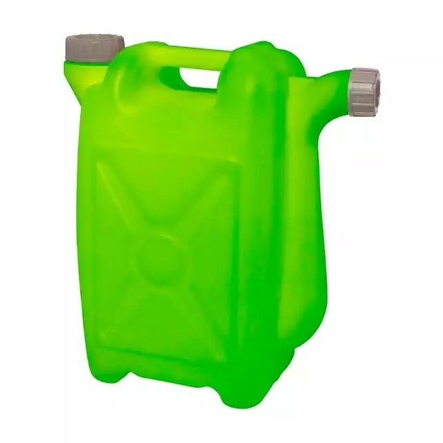 Канистра пластиковая + лейка 10 л, цвет зеленая