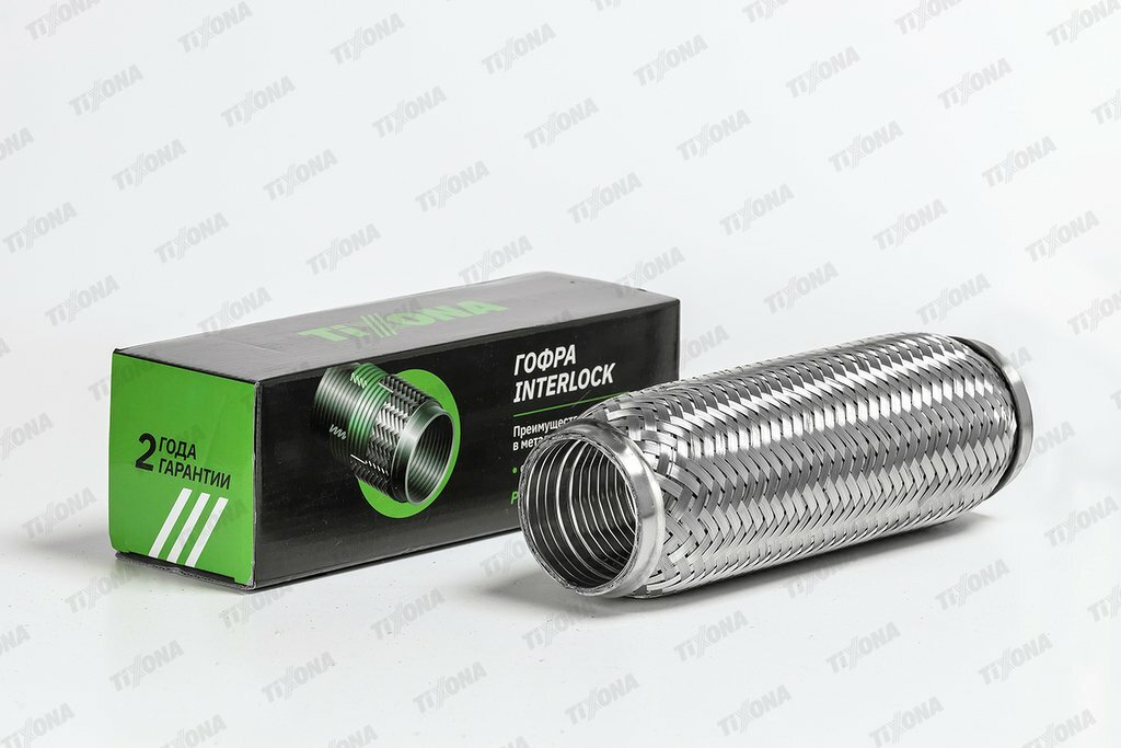 Труба гофрированная (сталь 304 с внутренним металлорукавом) 60/250 P60250 TIXONA