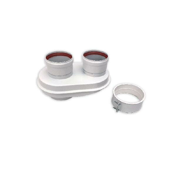 Адаптер моноблочный 60/100 - 80/80 (Baxi, Viesmann) TR.8002