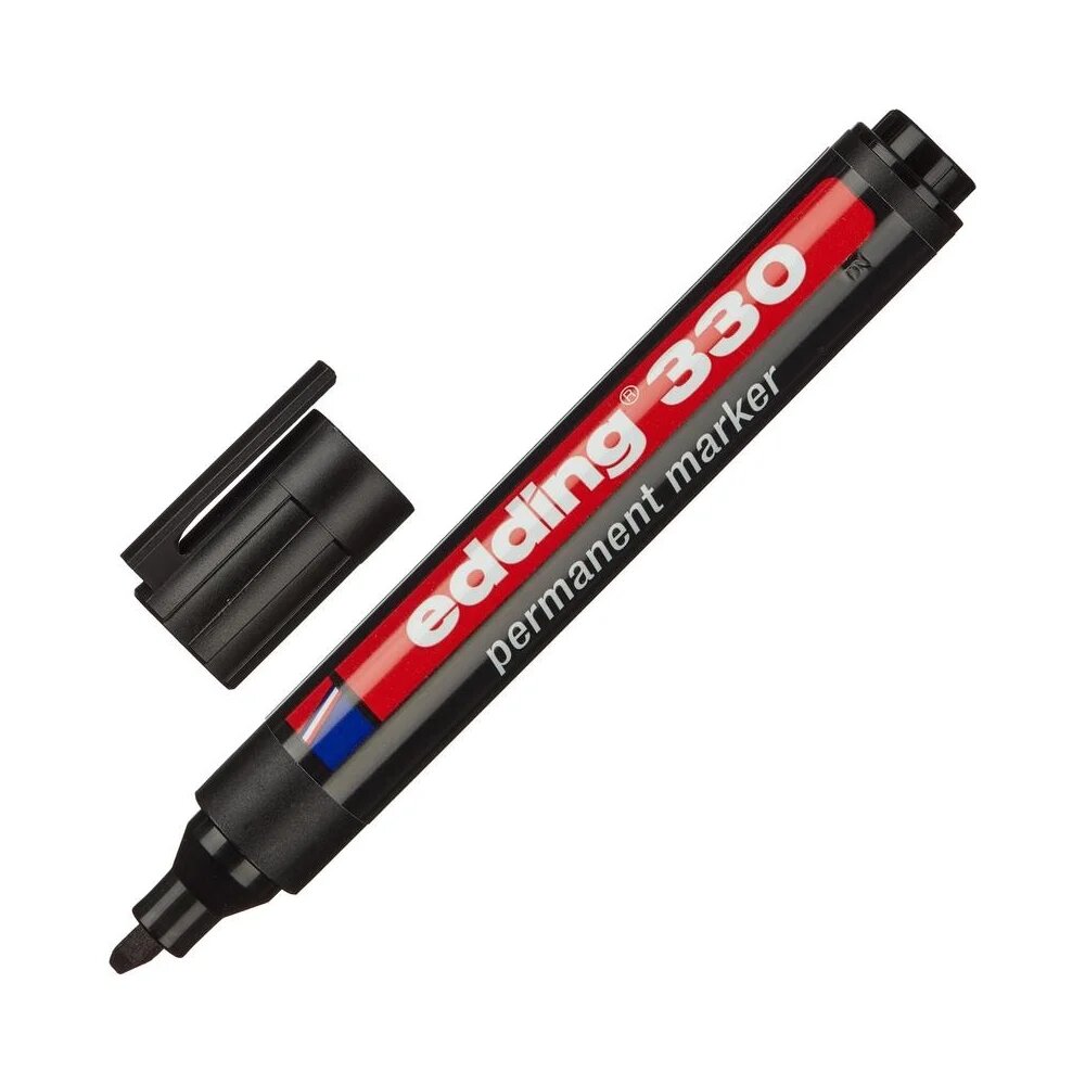 EDDING Маркер перманентный e-3301 черный 1-5мм скошенный наконеч. 46735