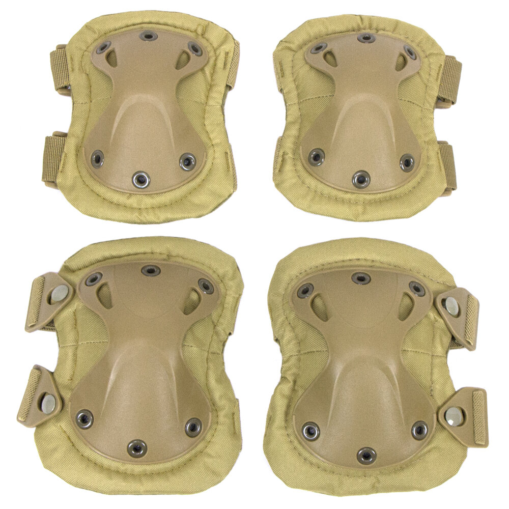 Наколенники и налокотники тактические Спецназ песок пустыня