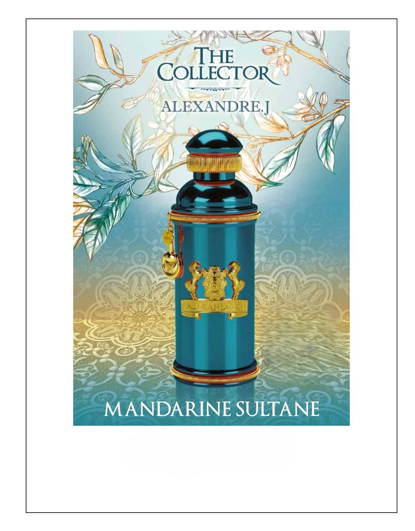 Парфюмерная вода Alexandre.J The Collector Mandarine Sultane, унисекс аромат для мужчин и женщин, 100 мл (ref. 241)