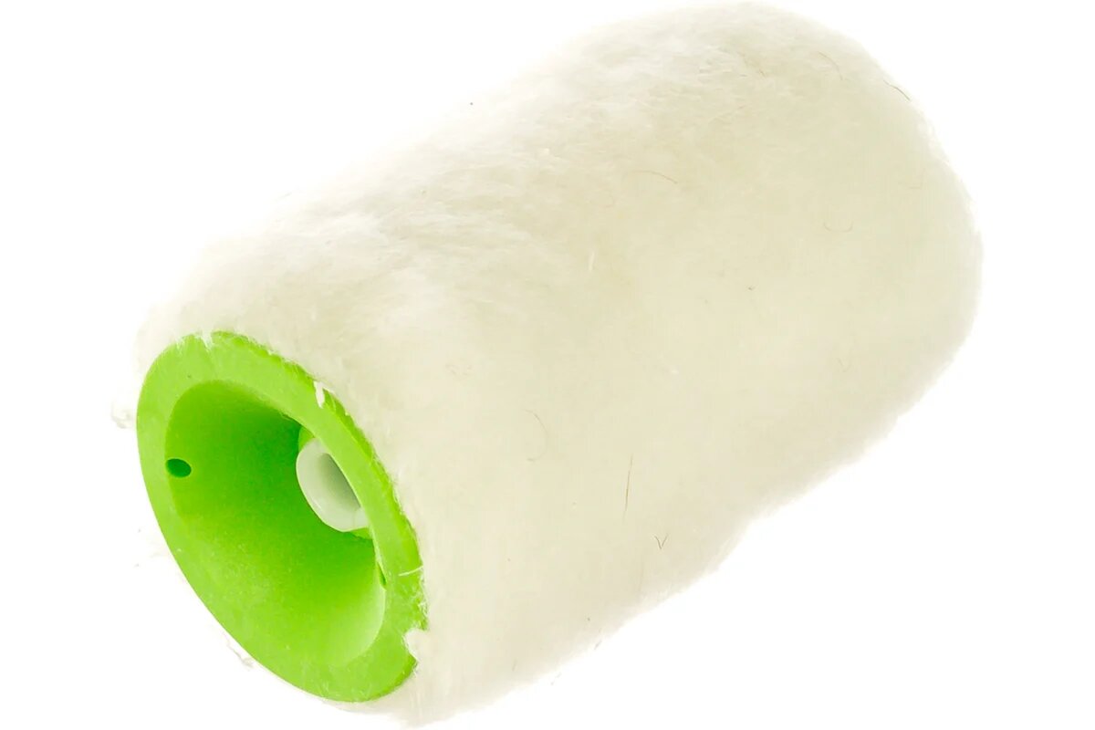 СИБРТЕХ 80126 Валик из натурального меха 100 мм, ворс 12 мм, D-48 мм для краски