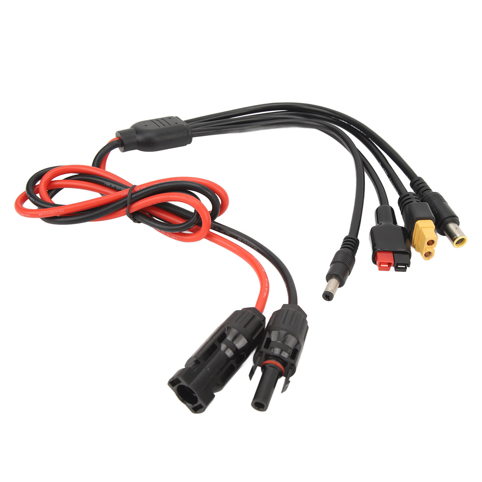 Кабель-адаптерSolarConnectortoXT60Female, устойчивыйкатмосфернымвоздействиям, смногоуровневойзащитой, дляподключениясолнечныхпанелей.