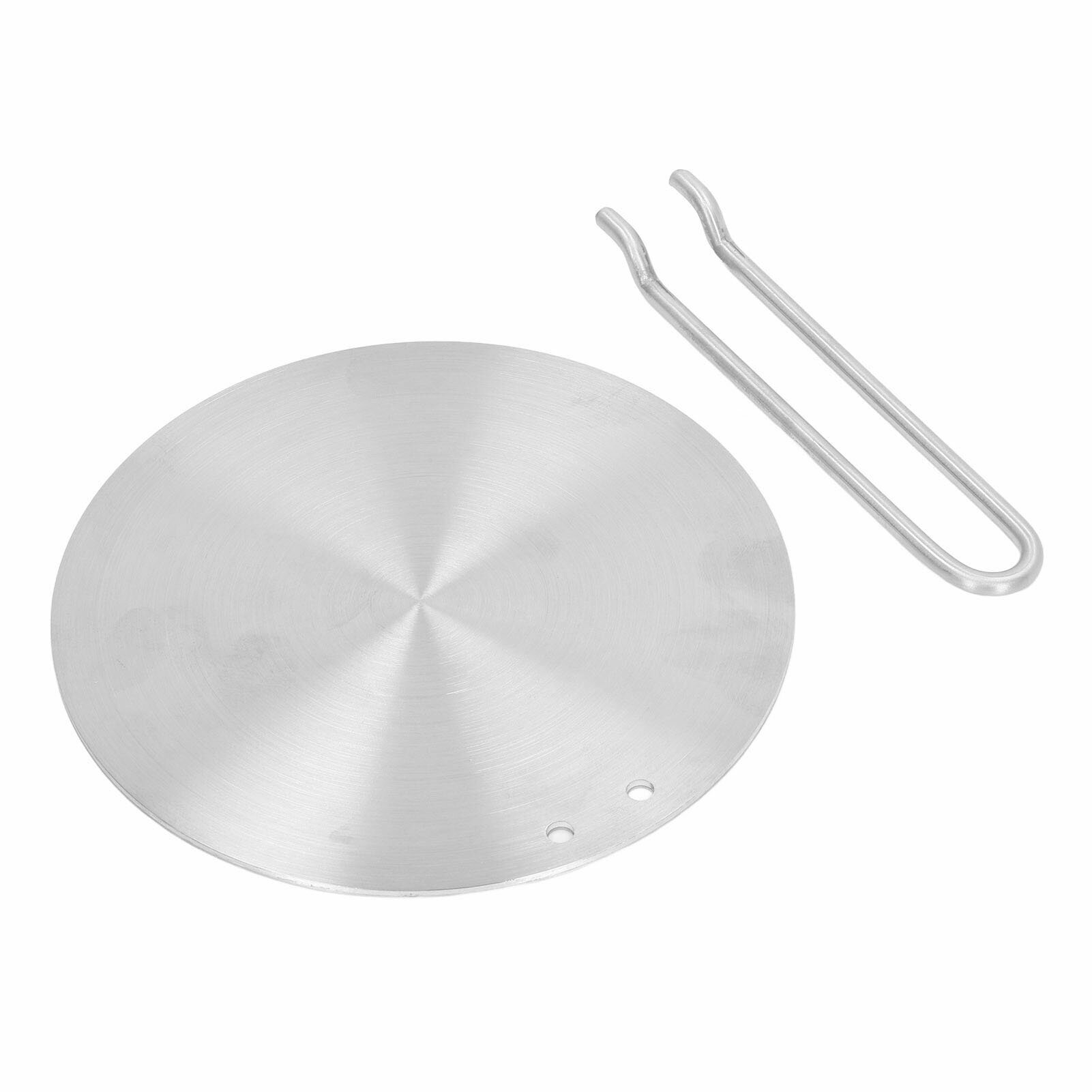 Пластина диффузор тепла для индукционной плиты, адаптер для кухонной индукционной плиты, преобразователь тепла, аксессуары, материал нержавеющая сталь, общий вес 485 г, диаметр продукта около 17,5 см, в комплект входят 1 пластина индукционного тепла и 1