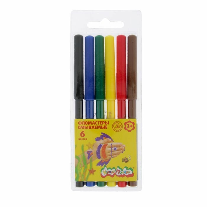 Фломастеры Каляка-Маляка 6 цветов (ФКМ06)