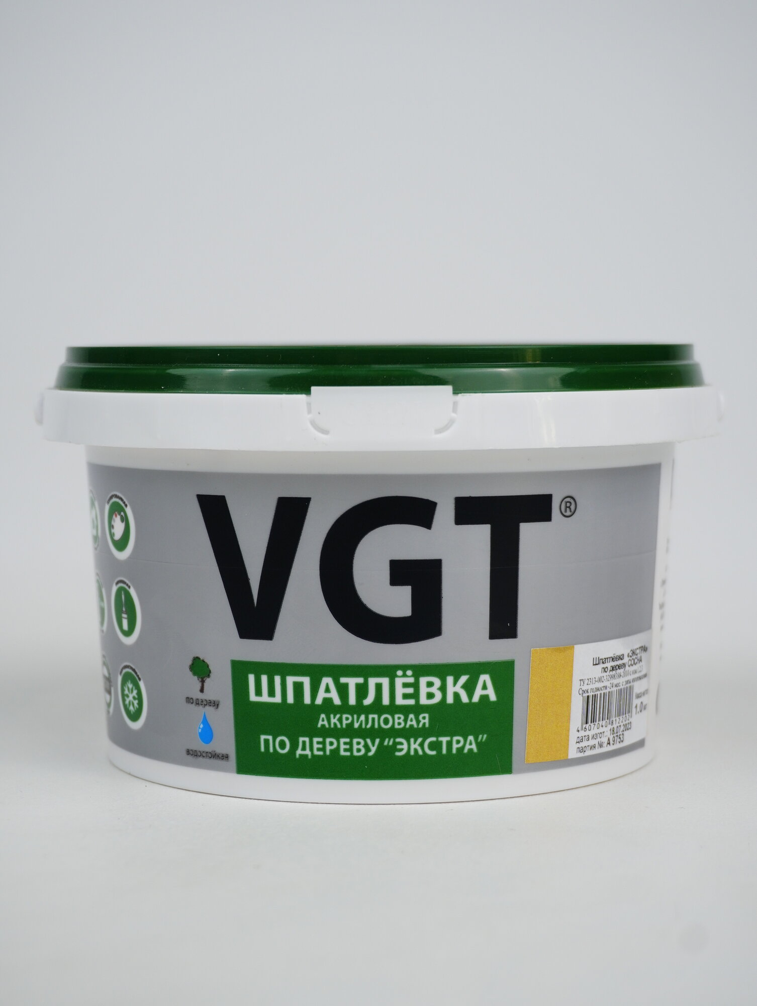 Шпатлевка по дереву 1кг экстра ВГТ (сосна) 132378