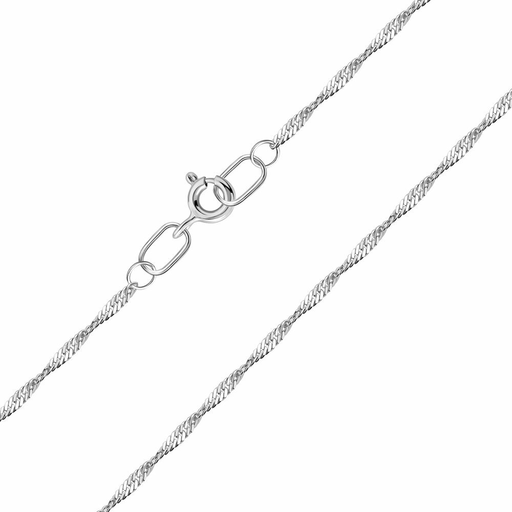 Цепь серебро, 925 проба, родирование