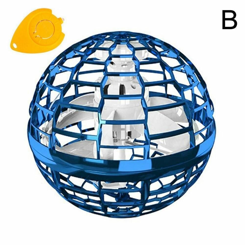 Летающий шар бумеранг от руки / светящийся
