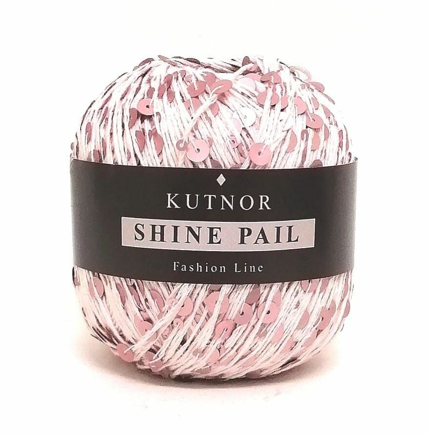 Пряжа с пайетками Kutnor Shine Pail (045) 1 моток 100 г/120 м