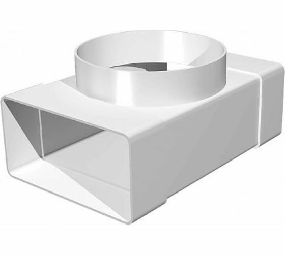 Соединитель Т-образный плоских воздуховодов 60х120 с выходом на фланец D100 ERA 612ТФ10П