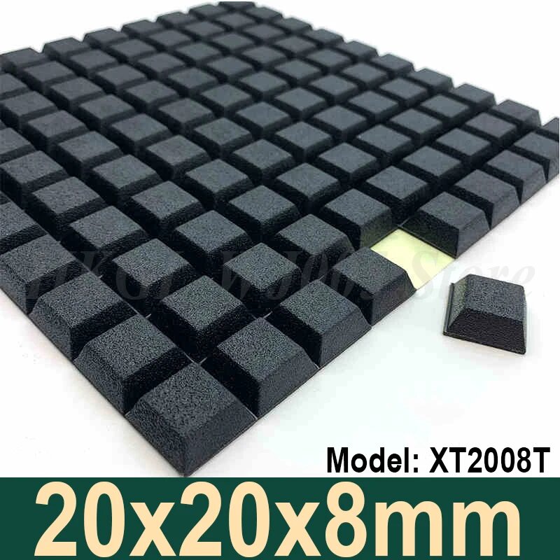 Резиновые самоклеящиеся ножки для мебели 10pcs, 20x20x8mm