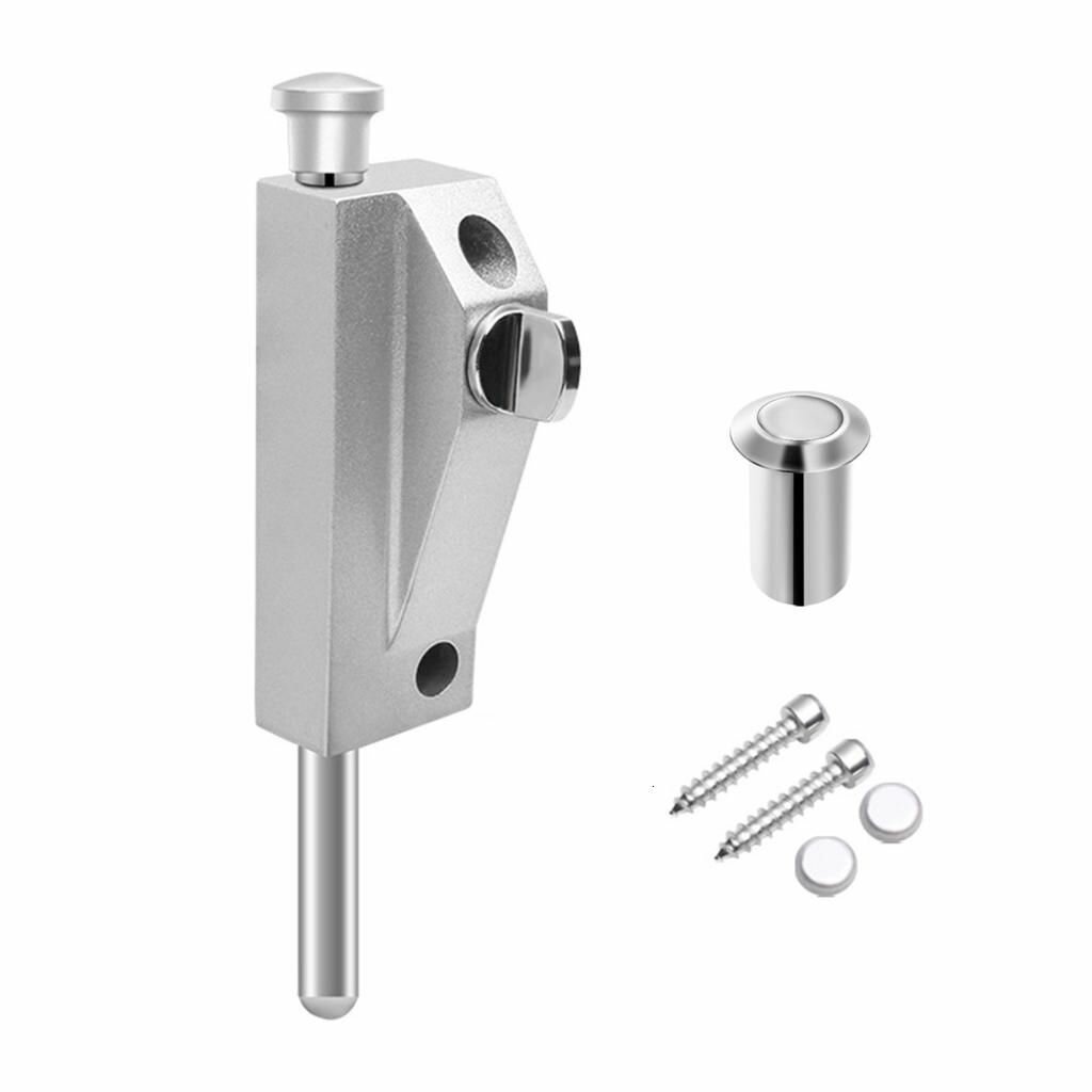 Многофункциональный дверной замок, тяжелый тип, вращающиеся защелки, устойчивые к коррозии, быстрая установка, для зон с высокой проходимостью, Серебро