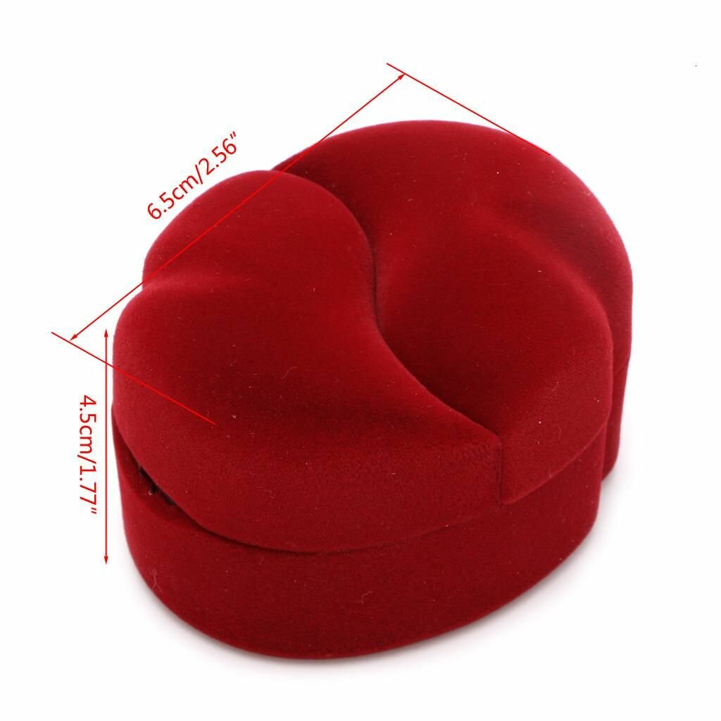 Коробка для кольца свадебная, красный