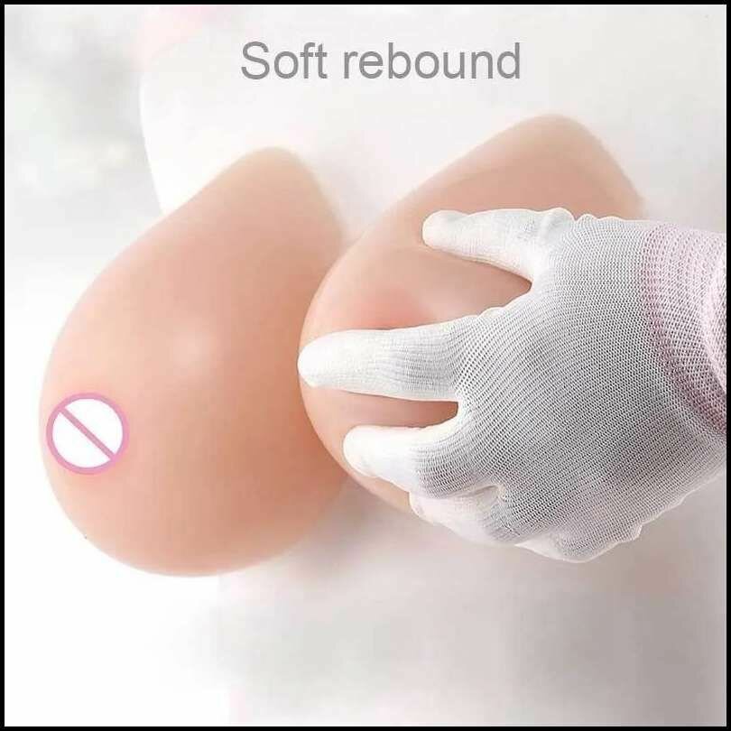 Накладная грудь из силикона, имитация женской груди из силикона/600g