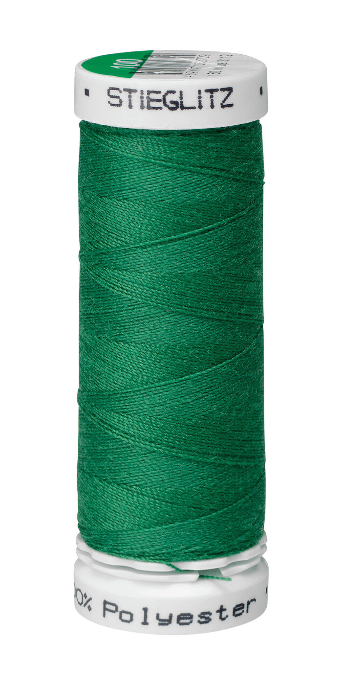 Нитки швейные Stieglitz100 150м, насыщенный зеленый (3112)