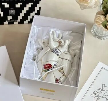 Ваза "Kintsugi", 25 см , Фарфор, 1 шт