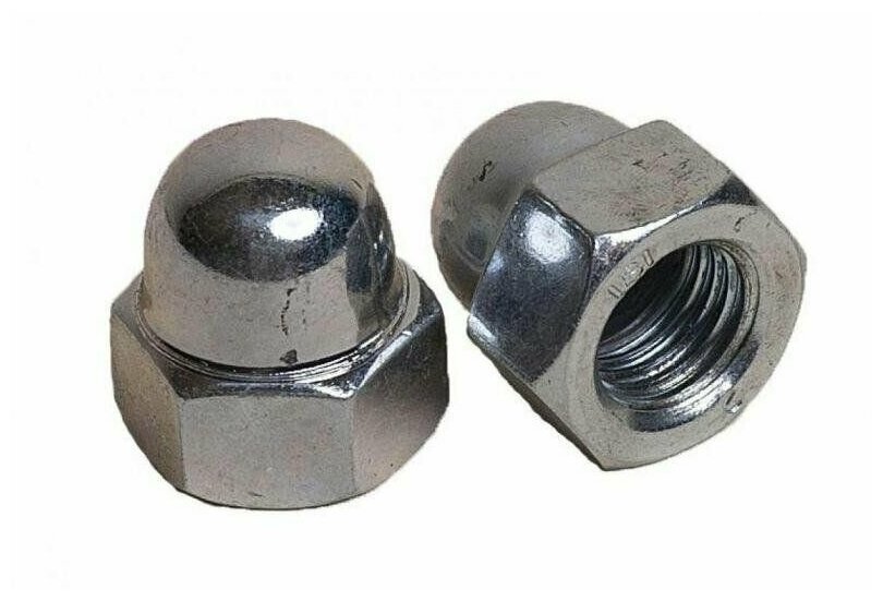 Гайка колпачковая DIN 1587 М12 цинк, 10 шт