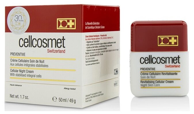 Cellcosmet Concentrated Revitalising Cellular Cream Night Skin Care ...