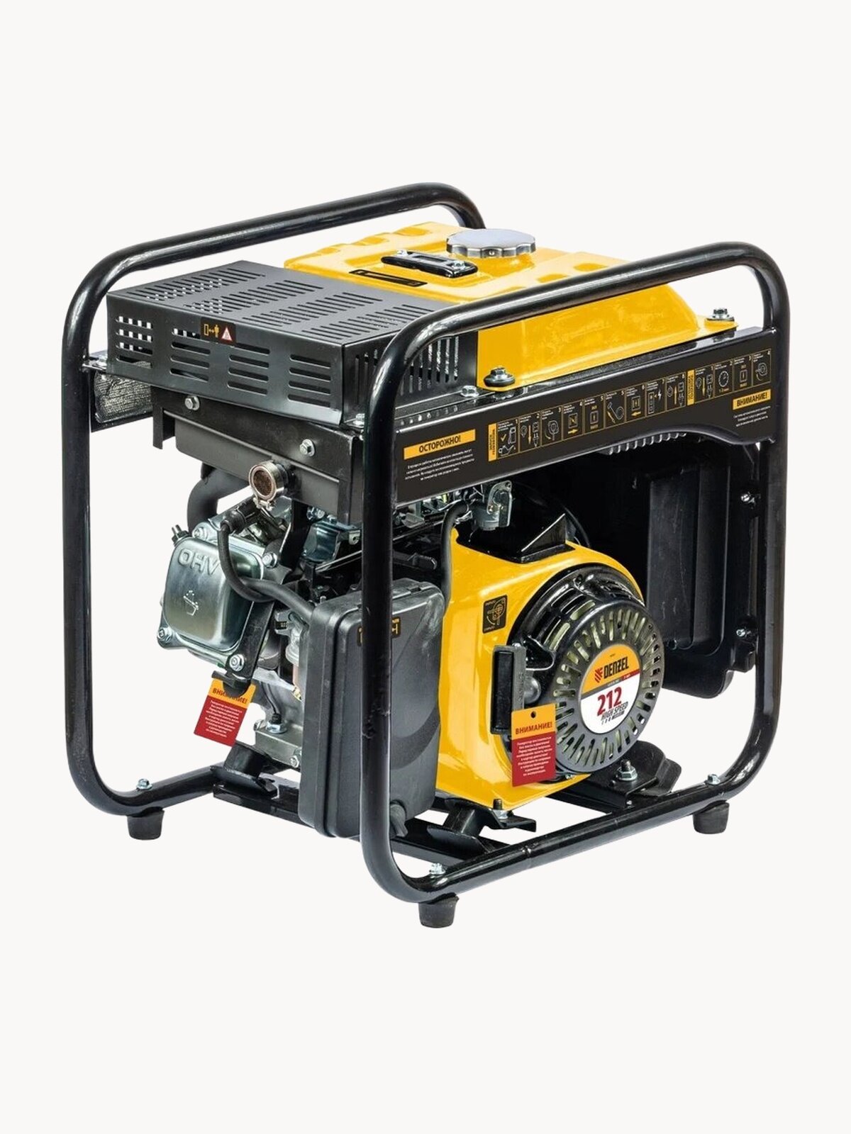 Генератор инверторный Denzel GT-2500iF, 2.5 кВт, 230 В, бак 5 л, открытый корпус, ручной старт