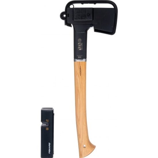 Топор-колун Fiskars Nor1052277den N12 +точилка комплект