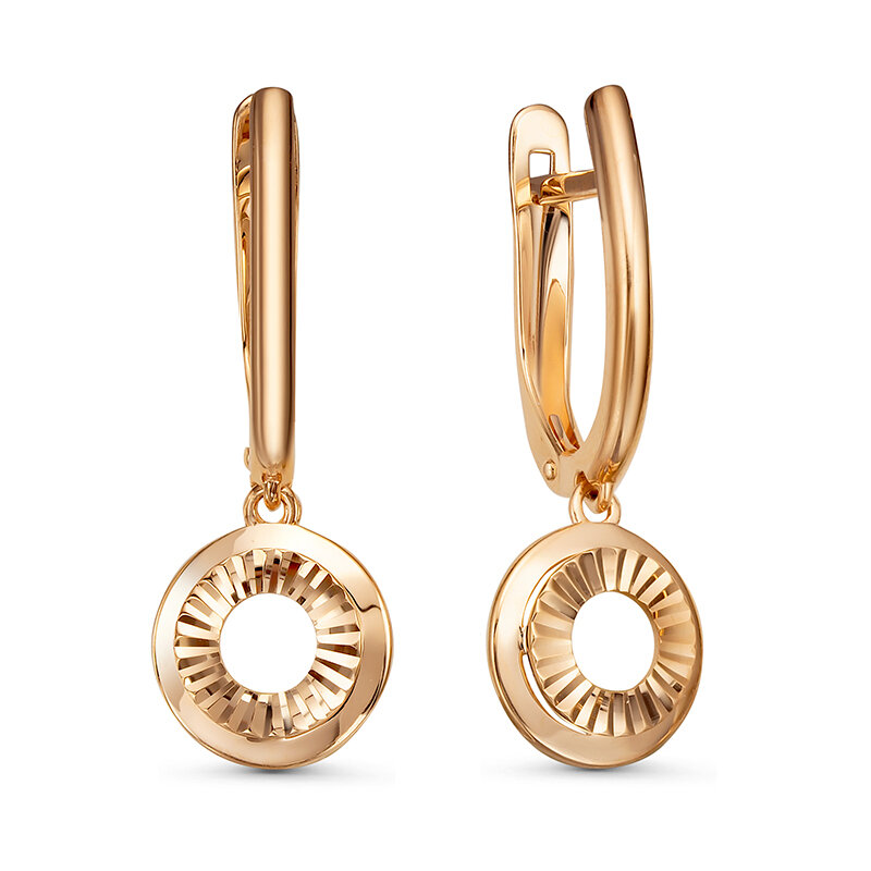 Серьги, золото, 585 проба