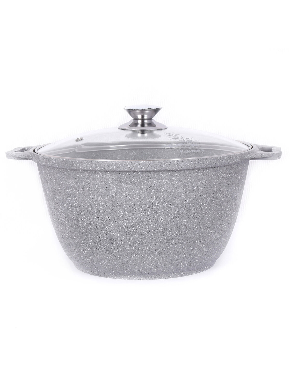 Кастрюля с крышкой Kukmara Мрамор антипригарная, 3 л