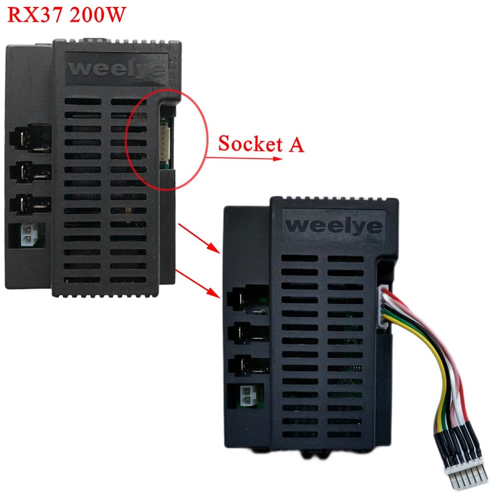 Weelye RX37 200W, Черный, 12V, Socket A