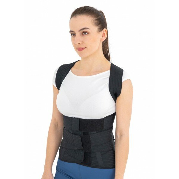 Корсет для спины ортопедический, корсет для осанки Reh4Mat Fit EB-LK-01/TLSO, размер L черный