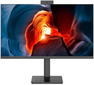 Монитор NPC Монитор NPC 27" MF2712-B черный IPS LED 4ms 16:9 HDMI M/M Cam матовая HAS Piv 300cd 178гр/178гр 1920x1080 100Hz G-Sync FreeSync VGA DP FHD USB 7.9кг