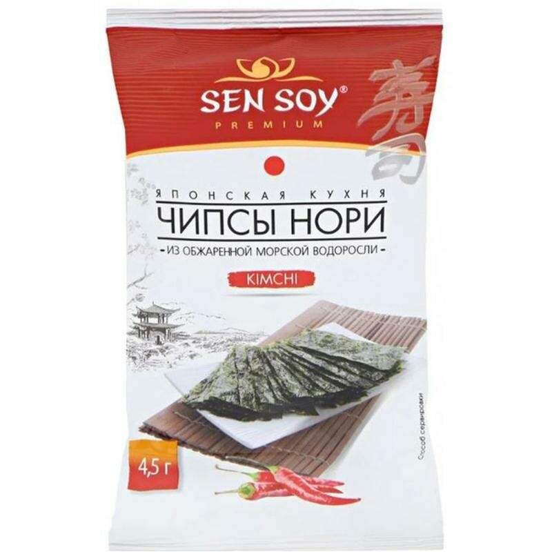Чипсы нори кимчи SEN SOY, 4.5 г