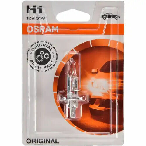 Лампа галогеновая головного света H1 P14.5s Original 12V 55W Блистер 1шт OSRAM