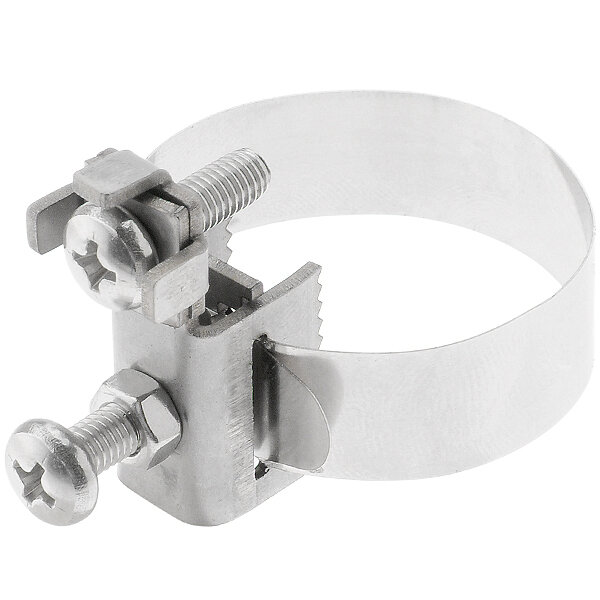 Хомут заземления ленточный для труб D=0-36мм, нерж. сталь ДКС NE1101