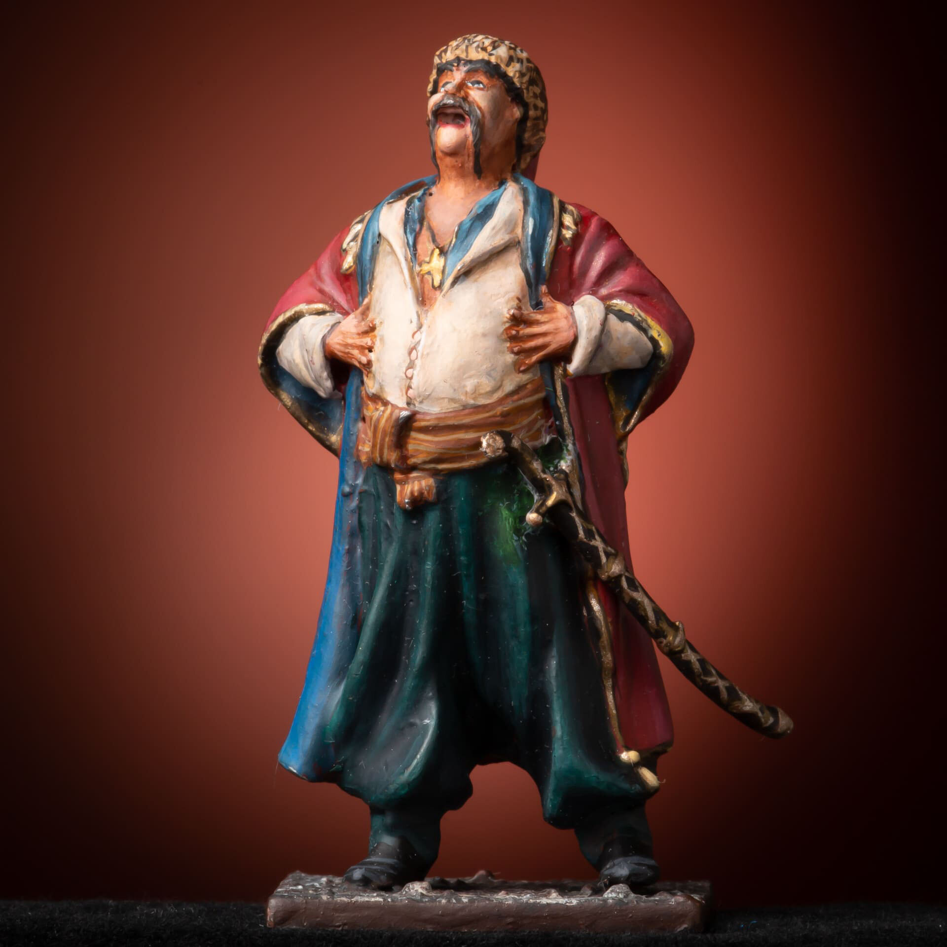 Оловянная миниатюра Запорожский казак (5.2-005)