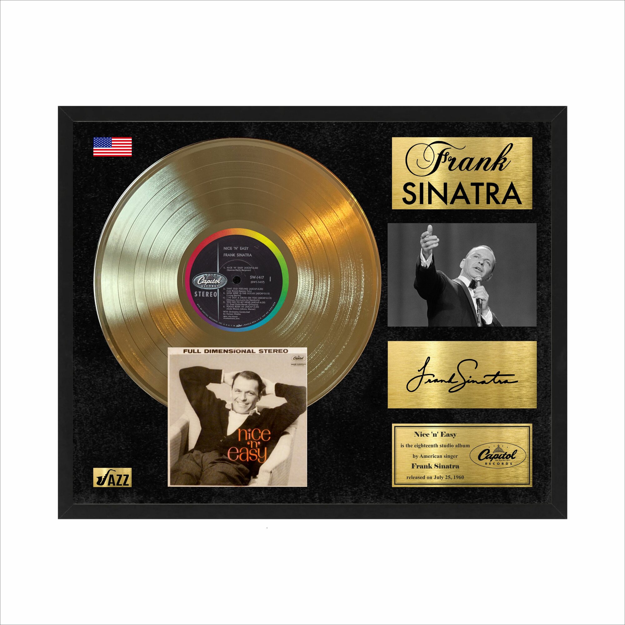 Фрэнк Синатра Картина с золотым диском