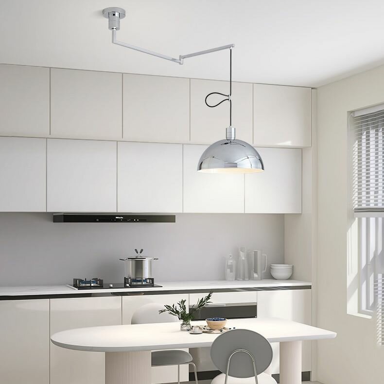 Антикварная люстра Bauhaus с длинным стержнем Swing Arm