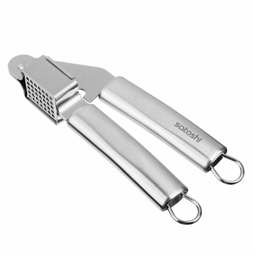 Пресс для чеснока SATOSHI Kitchenware 882-263, нержавеющая сталь, серебристый